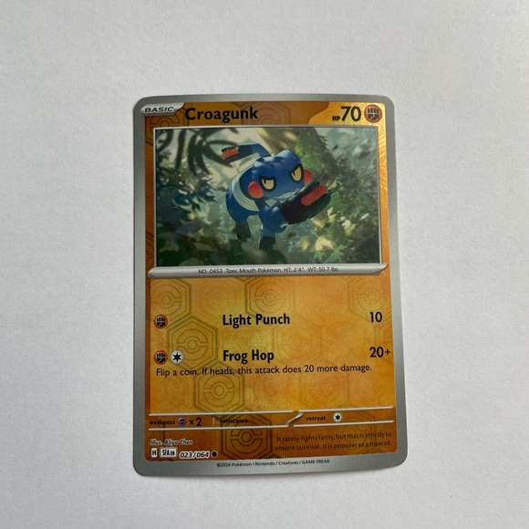 Pokemon | Toys | Pokemon Tcg Shrouded Fable Croagunk Pokmon Card ...